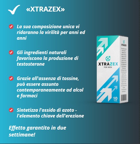 Xtrazex Complesso vegetale per potenziare la virilità - HealthyGOLD